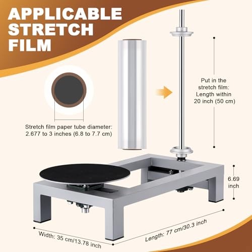 Manual Pallet Wrapper Stretch Film Wrapping Bench, Heavy Duty Film ...