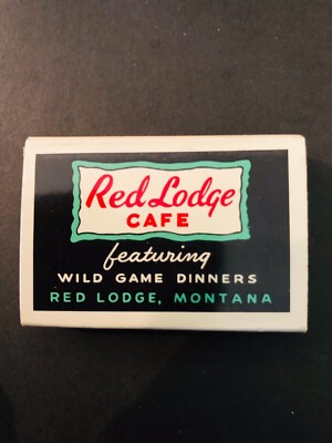 Vintage New Matchbox Red Lodge Cafe, Red Lodge, Montana | eBay