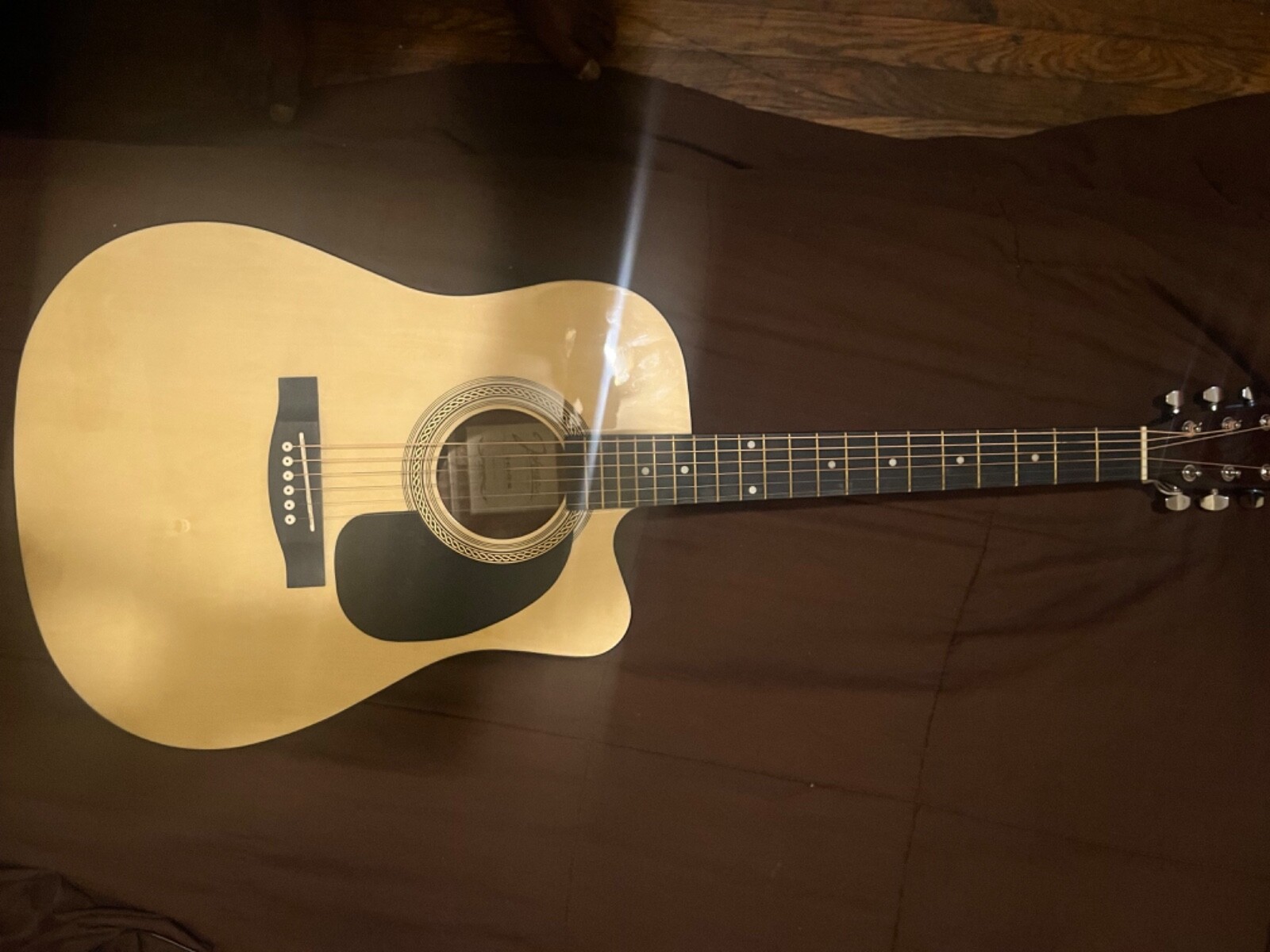 Johnson JG-610-CE-NA Players Series Dreadnought Cutaway Acoustic ...