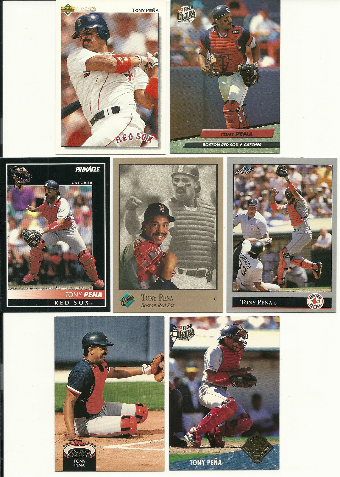 Huge 30 different TONY PENA cards lot 1990 - 1994 all Red Sox | eBay