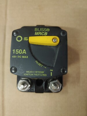 BUSS MRCB 150 AMP CIRCUIT BREAKER #187150F-03-1 48VDC SURFACE MOUNT | eBay