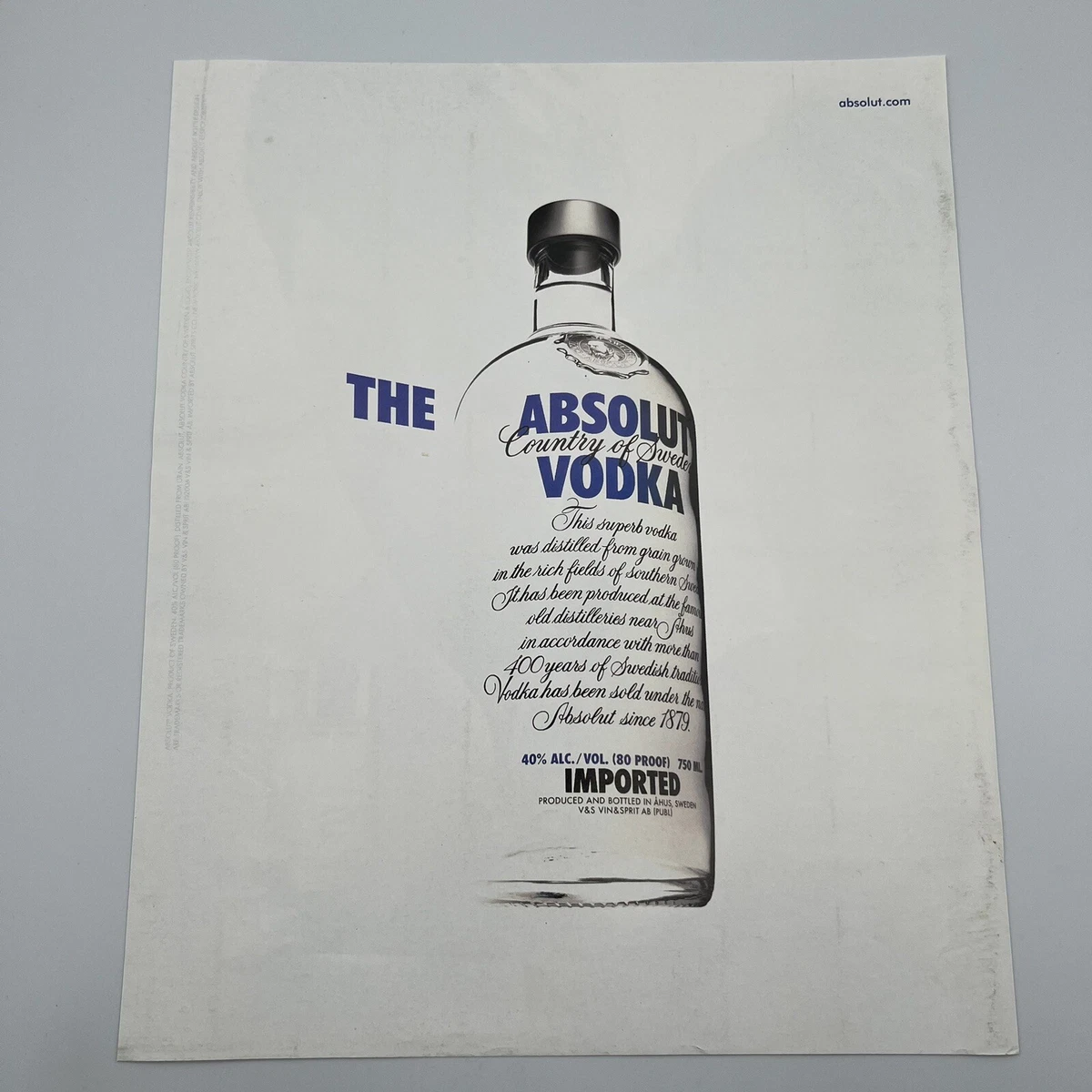 Absolut Vodka Logo Font