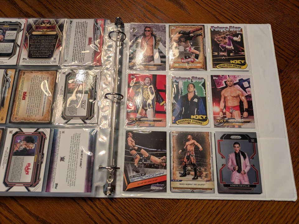WWE Wrestling Cards Binder 🔥 Raw Smackdown WWE Trading Cards Collection ...