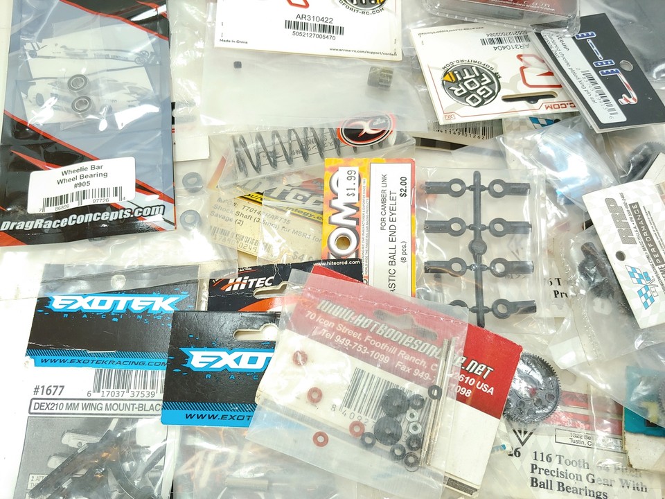 *12x6x6" BOX* PACKED FULL of NEW IN BAG RC CAR PARTS! ASSOCIATED LOSI ...