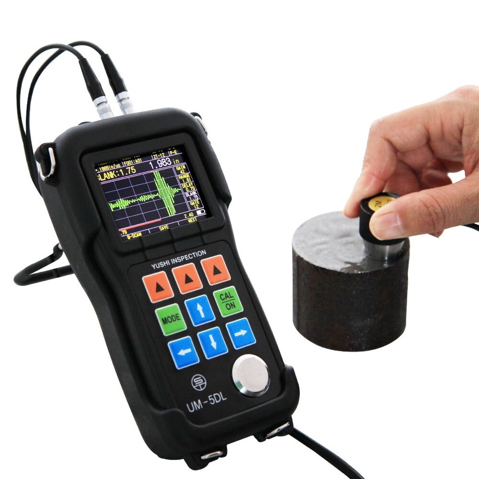 YUSHI UM-5DL Digital Ultrasonic Thickness Gauge Corrosion Test Meter 0. ...