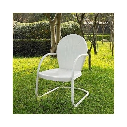 NEW Metal Vtg Patio Lawn Furniture Retro Clam Shell Chair Spring Base ...