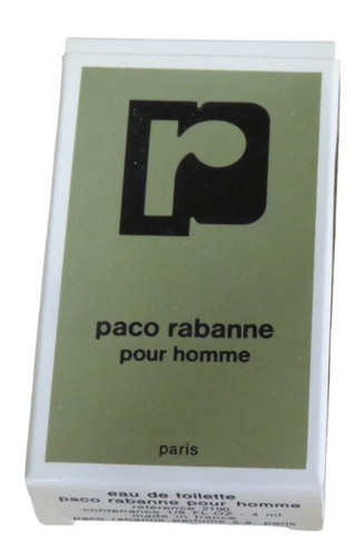 PACO RABANNE POUR HOMME 4ML EDT MINI SPLASH (NEW WITH BOX) | eBay