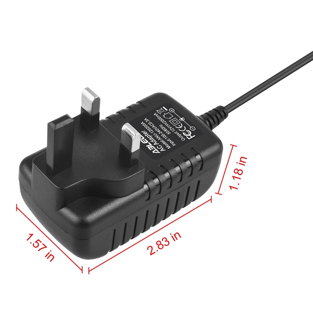 12V Power Supply Charger Adaptor Lead Plug For Brecknell 405 Bench ...