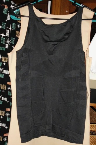 Men's, Shaper, Shirt, Black, Form-fitting torso, flattens stomach | eBay UK