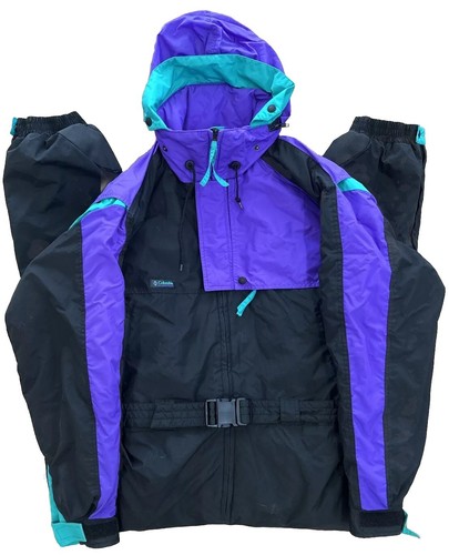 Vtg Columbia Retro Purple Snow Ski Snowboarding Snowmobile Suit Mebs ...