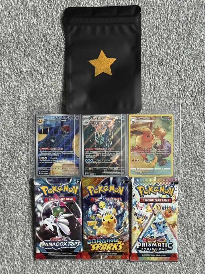 Pokémon TCG Mystery Bundle - 3 Booster Packs PLUS 3 Hits! | eBay UK