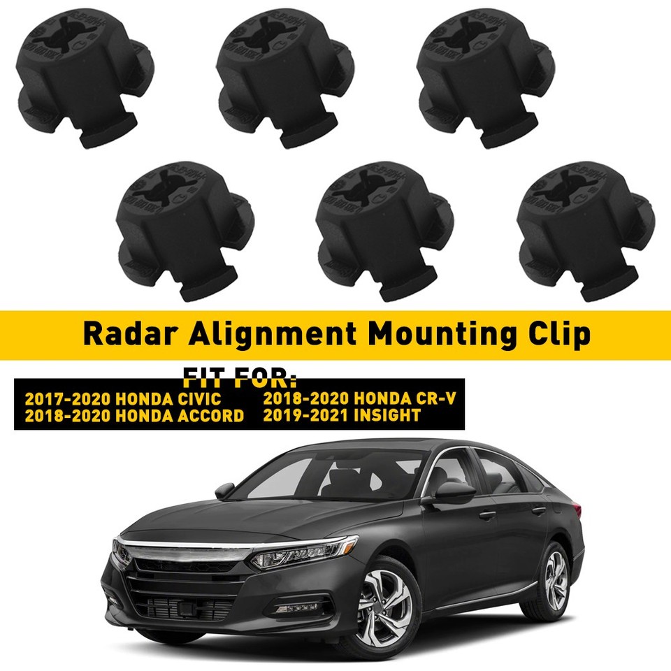 6PC Milliwave Radar Alignment Mounting Clip For Civic CR-V Accord 2018 ...