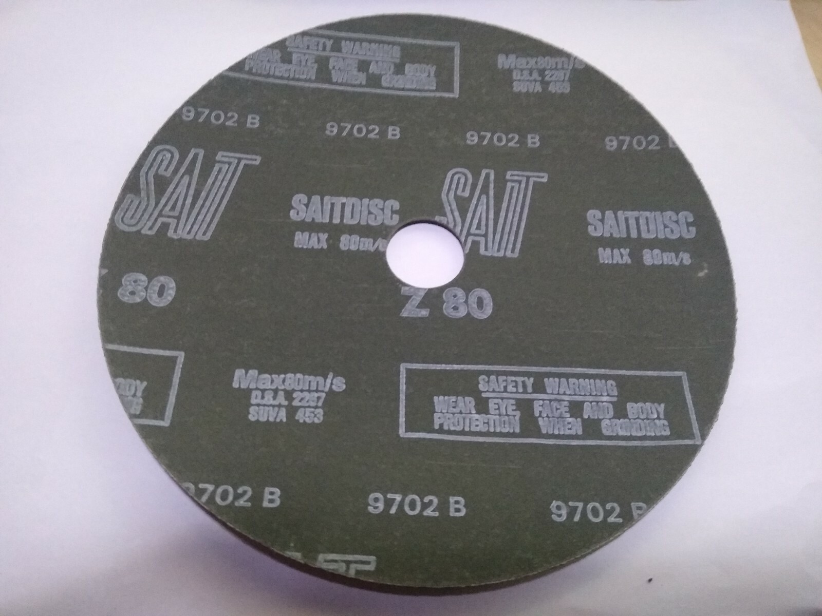 Sait Fibre Backed Abrasive Discs 180x 22mm Z80 10 pk | eBay UK
