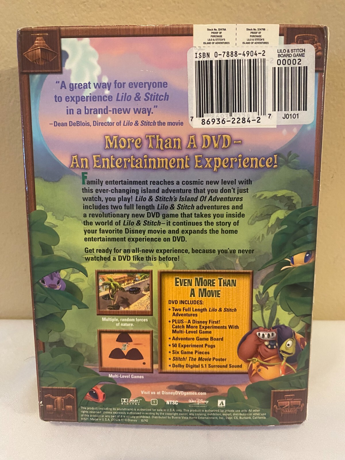 SEALED Disney Lilo & Stitch's Island of Adventures (Interactive DVD ...