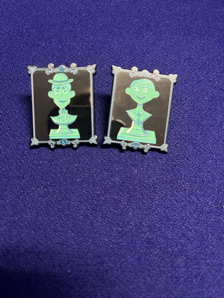 Disney Parks Haunted Mansion Blind Box Mystery Pin Complete 8 Pin Set ...