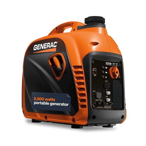 Generac 8251 GP2500i 2,500-Watt Gas Powered Portable Inverter Generator ...
