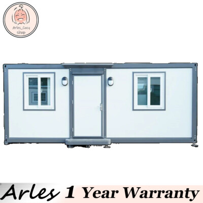 7ft x 20ft Portable Office with Bedroom Steel frame Lockable Entry Door ...