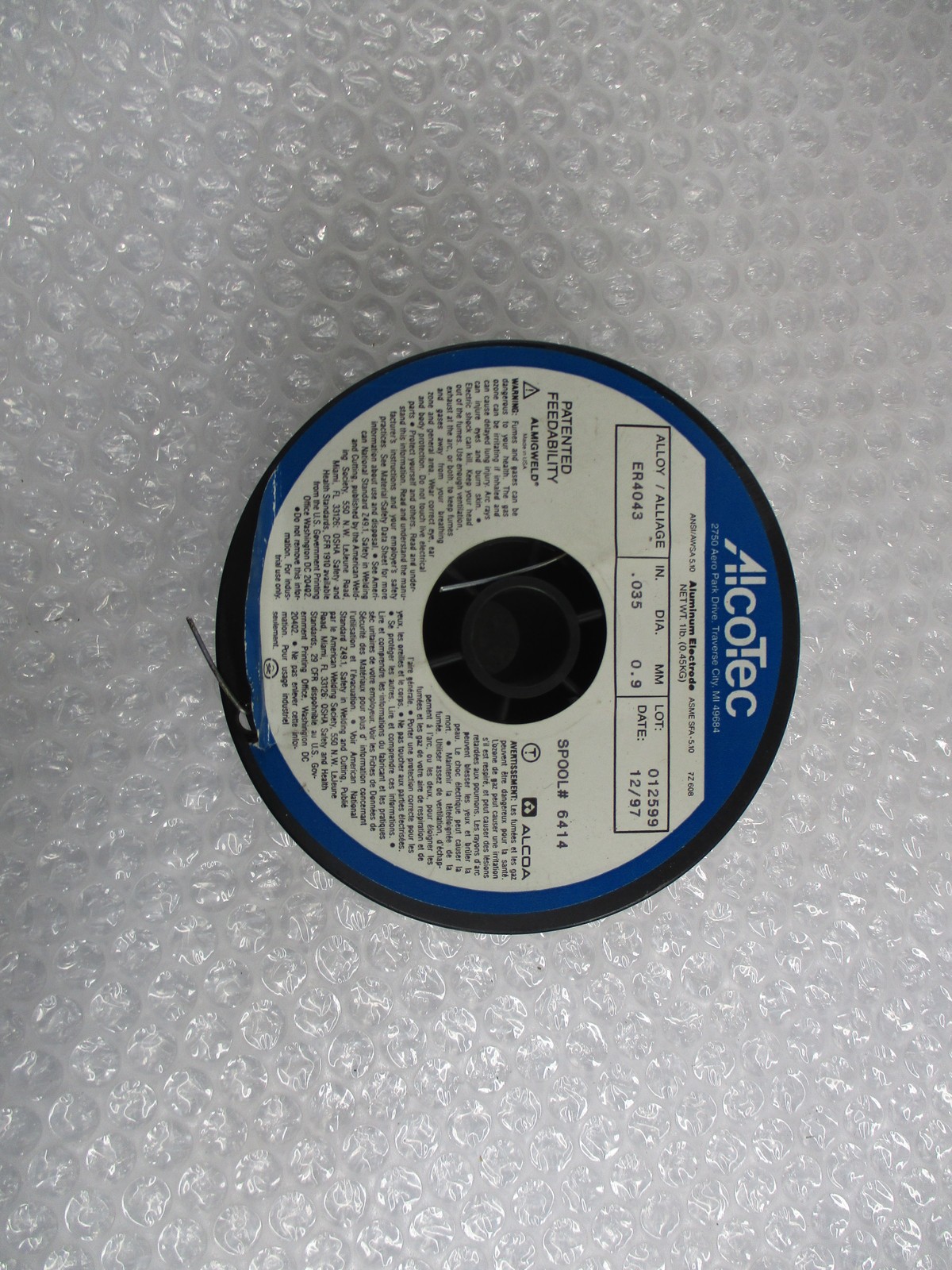 ALCOTEC ER4043 ALUMINUM WIRE NSNP | eBay