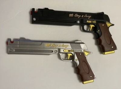 14 inch Foam Gun Dante Ebony Ivory Hand Cannon Prop Cosplay Devil Gun ...