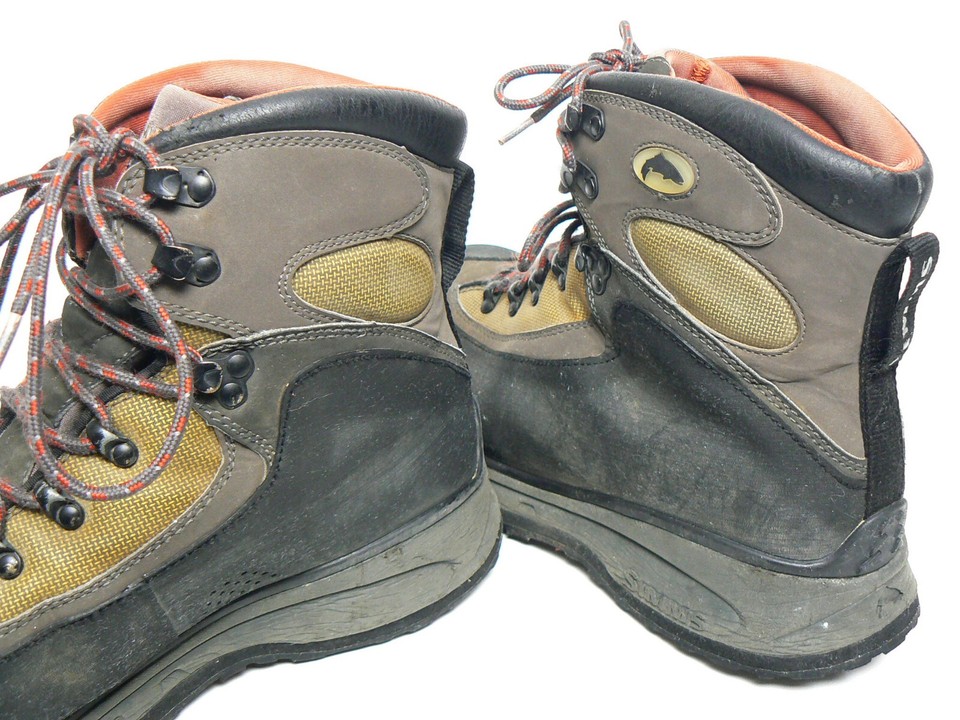 SIMMS Rivershed Studded Rubber Sole Fly Fishing Wading Boots Men's US ...
