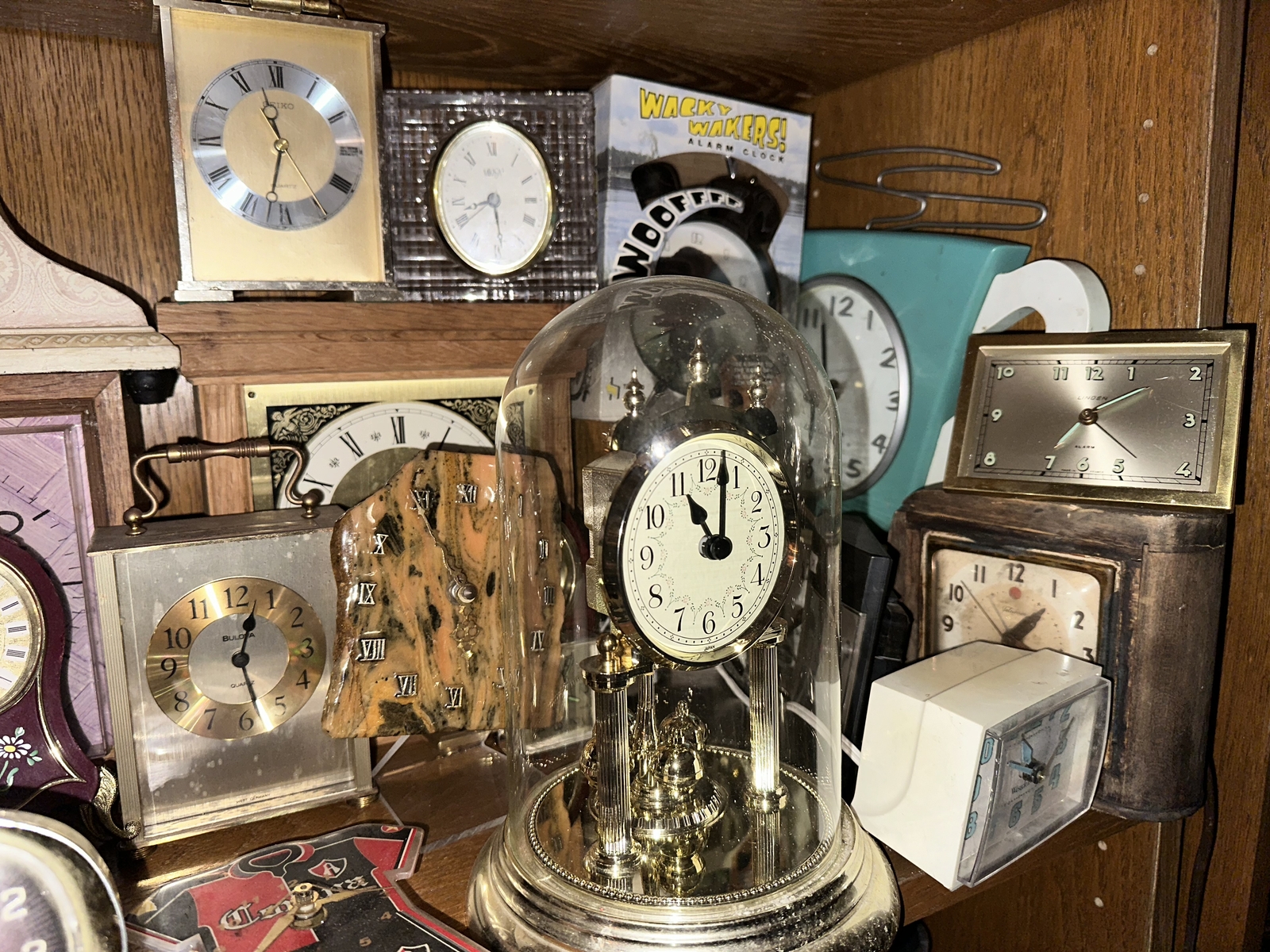 Vintage & Modern Clock Lot of 30 Clocks Carriage Mantle Timepiece ...