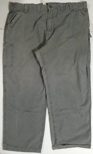 Vtg Men's 46 x 30 -CARHARTT B151 FAT Gray Carpenter Cotton Denim Jean ...