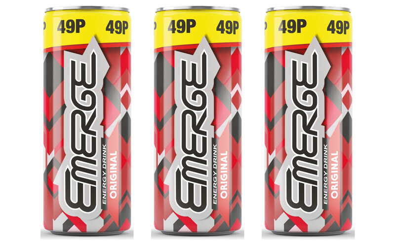 Emerge Energy Drinks 250ml x 6|12|18|24 Mixed Fruit Flavours Vitamins ...