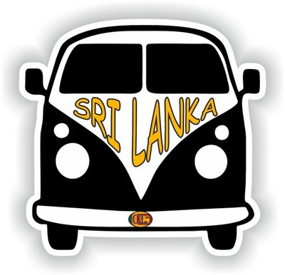 Sri Lanka Van Campervan Flag Sticker / Car Waterproof Car Decals ...