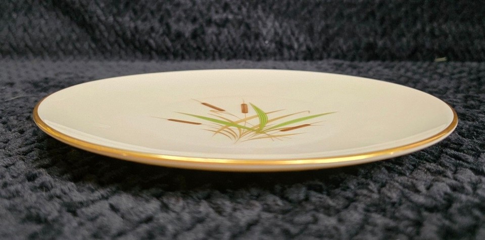 VTG Lenox Cattail China 6 PC Place Setting – Mid-Century Gold Rim ...