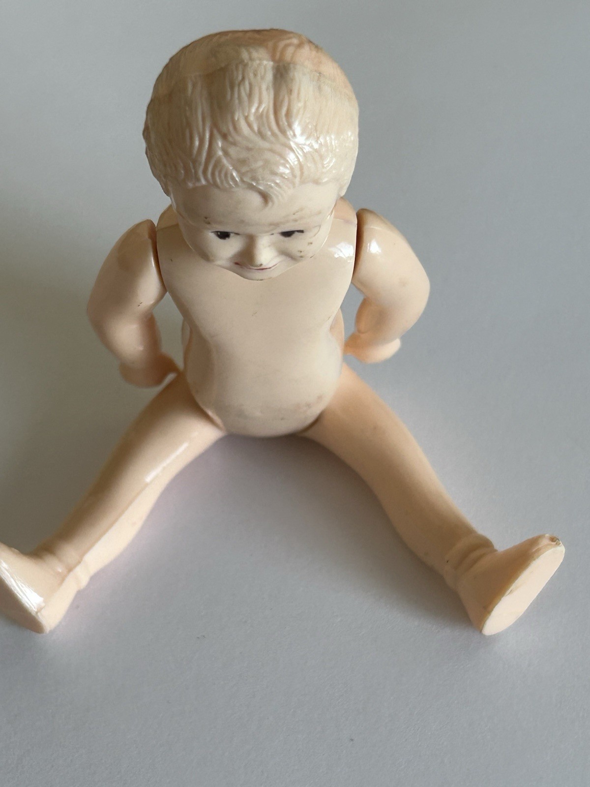 Vintage ‘60s ? Plastic 4.5” Tall Caucasian, Opposable Arms & Legs Girl ...