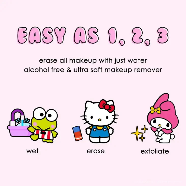 The Original MakeUp Eraser Hello Kitty & Friends 7 Day Set With Laundry ...