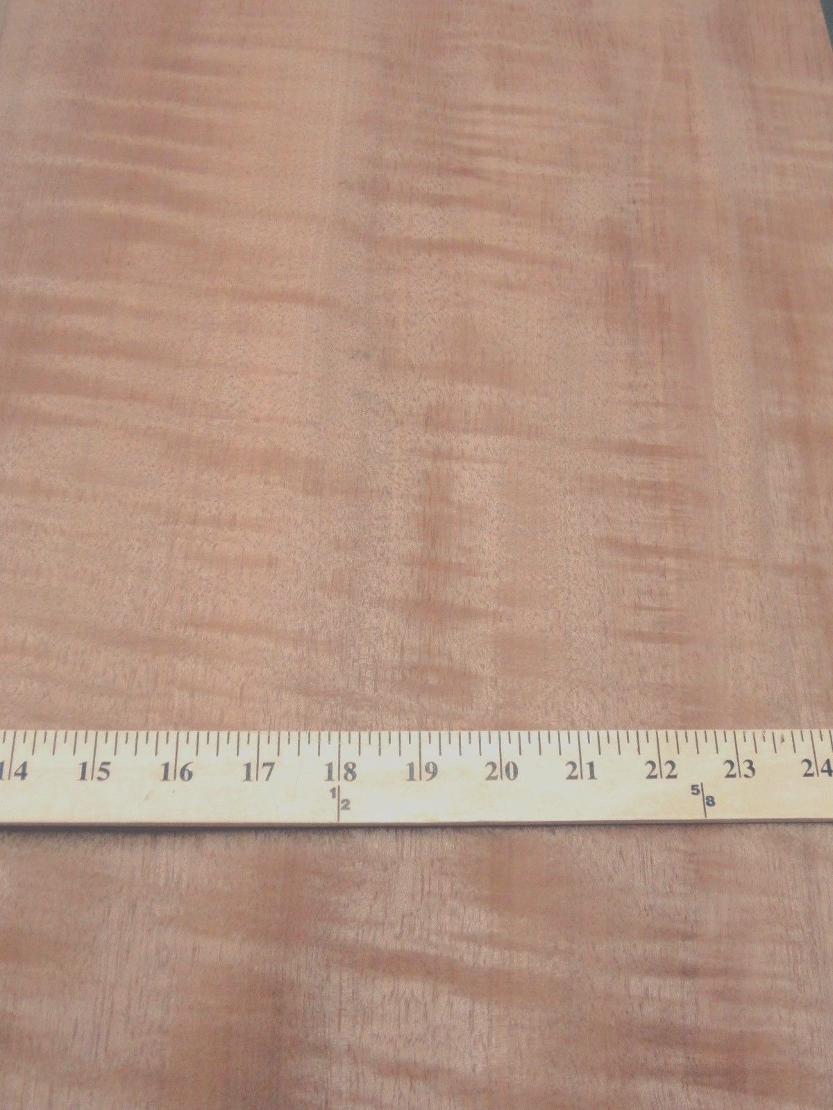 Makore Figured Block Mottle wood veneer 48" x 96" on paper backer 1/40 ...