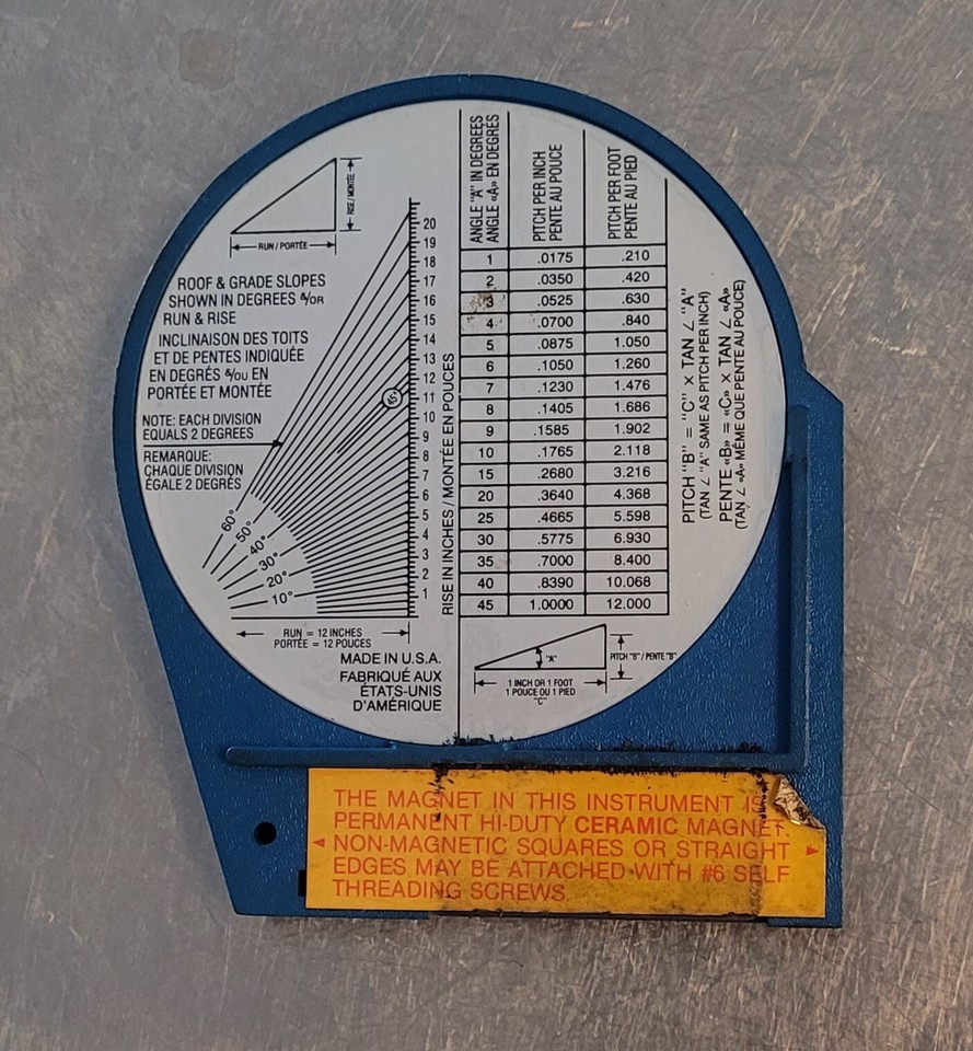 Dasco Pro Magnetic Angle Finder - Plus Level | eBay