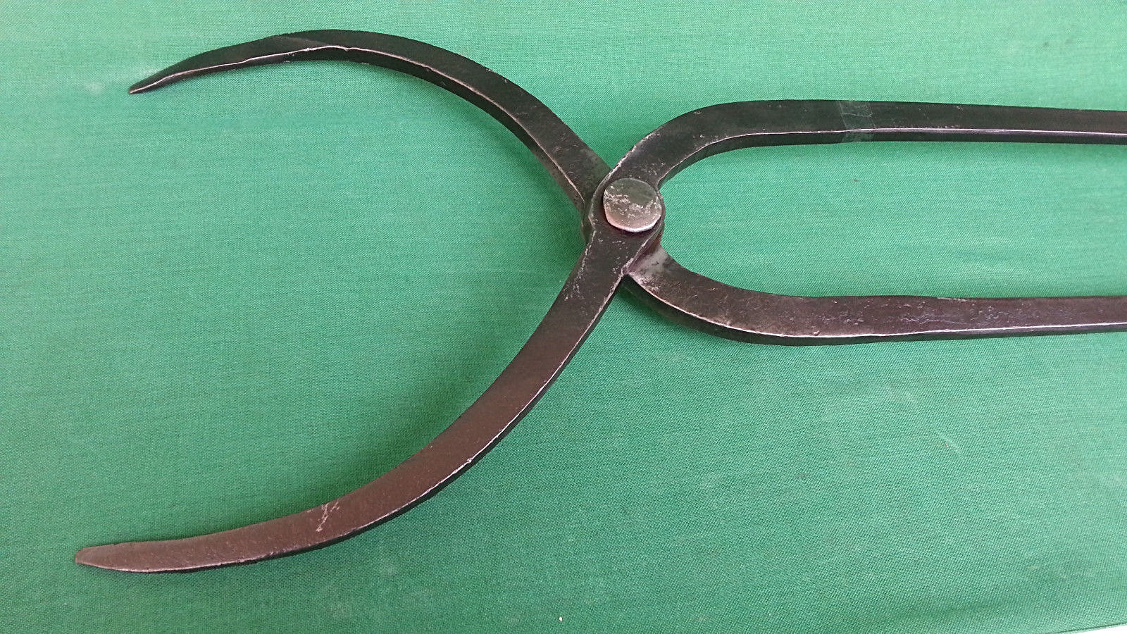 ANTICA ENORME PINZA TENAGLIA DA FABBRO FUCINA FORGIA IN FERRO BATTUTO ...