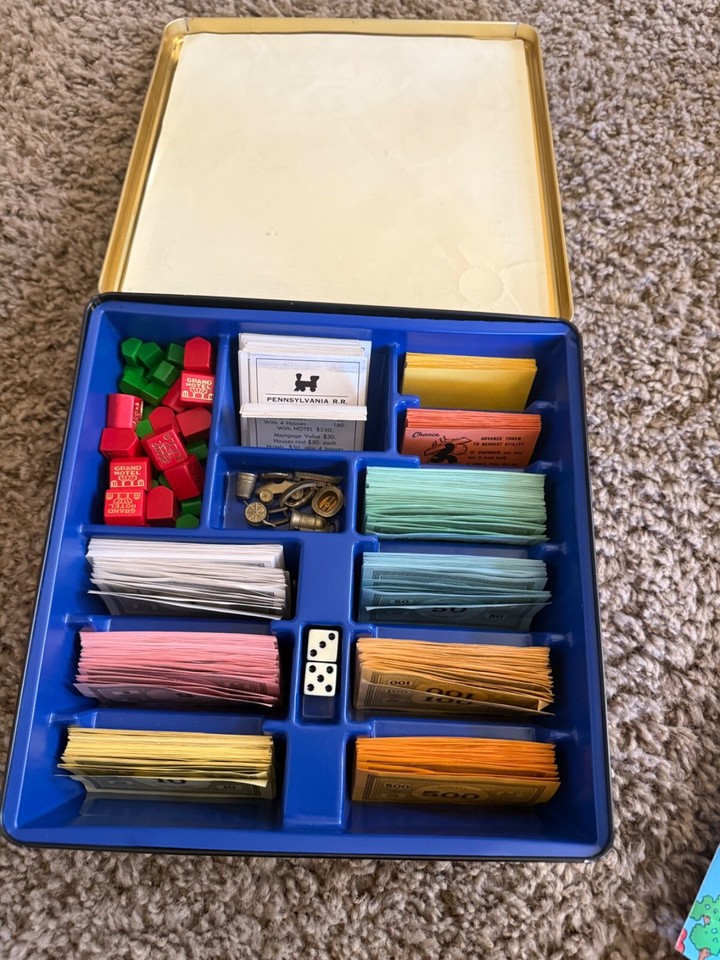 1935 Commemorative Monopoly Edition Board Game in Tin Box | eBay