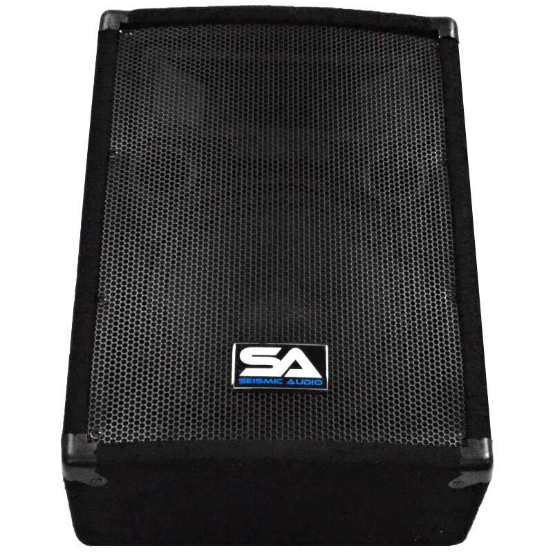 Powered 2-Way 10" Floor / Stage Monitor Wedge Style with Titanium Horn ...