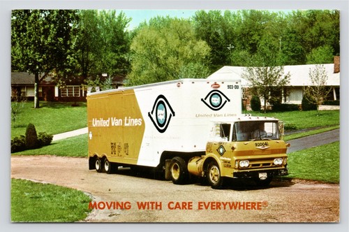United Van Lines Moving Company Advertisement VTG c1968 Postcard | eBay
