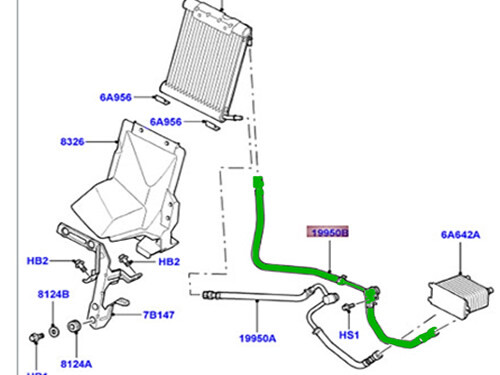 GENUINE LAND ROVER ENGINE OIL COOLER FEED PIPE RANGE ROVER 06-09 4.2 ...