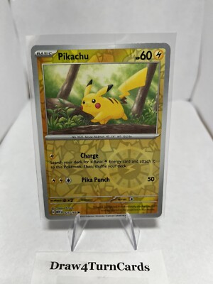 Pokémon - 151 - Pikachu 025/165 Reverse Holo - ENGLISH - NM/M | eBay