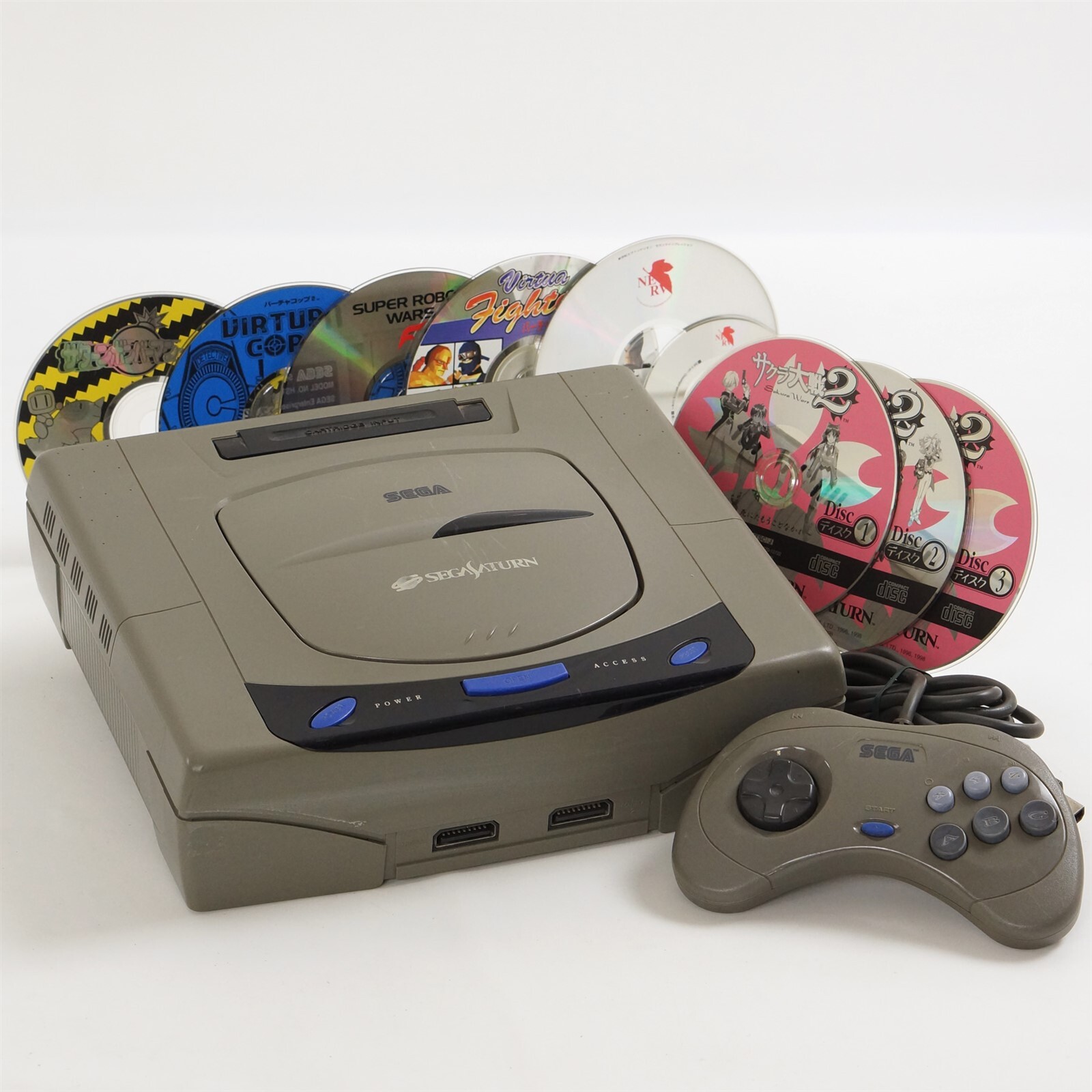 Sega Saturn GREY Console System HST-3210 JAPAN wz Games -NTSC-J ...