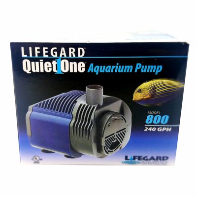 LIFEGARD AQUATICS QUIET ONE 800 Aquarium Water Pump 240 GPH # R440101 ...