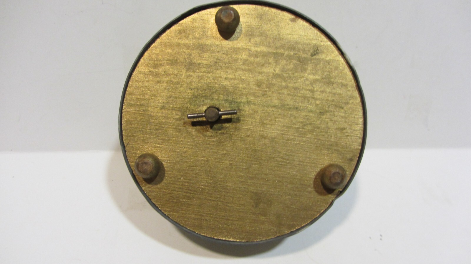 Antique Powder Music Box Round Dish Metal , No Cover,Music still Plays ...