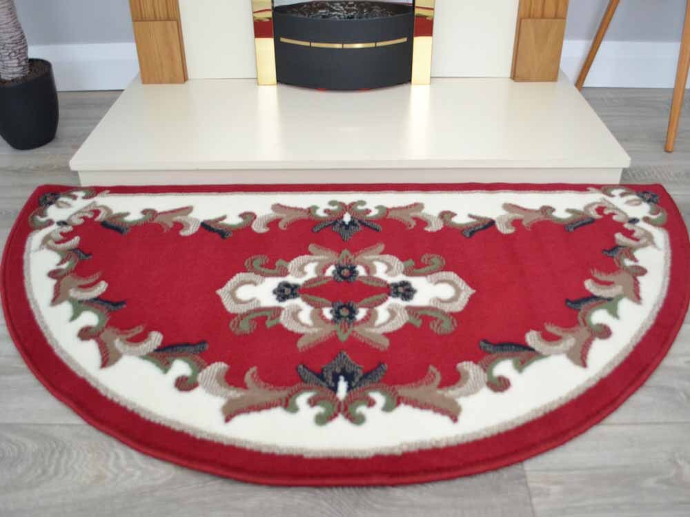 Semi Circle Fireside Rugs Half Circle Round Moon Rug Hearth Pattern ...