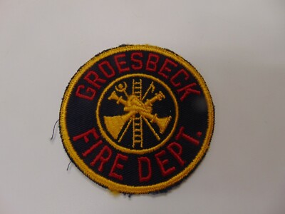 LAW ENFORCEMENT PATCH POLICE OLDER ORIGINAL GROESBECK FIRE DEPT | eBay
