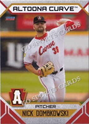 2023 Altoona Curve Nick Dombkowski RC Rookie Pittsburgh Pirates Minor ...