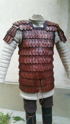 Leather Scale Armor Lamellar With Shoulder & Tassets viking Armor ...