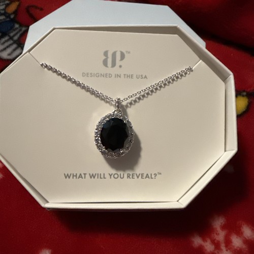 Bomb Party OG Necklace 2424 Black Onyx CZ On Rhodium Plating | eBay