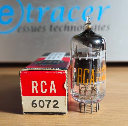 6072 RCA BLACK PLATE 3 MICA VINTAGE TUBE 12AY7 TRUE NOS NIB (1962 ...