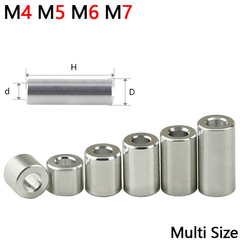 M4 M5 M6 M7 Aluminum Alloy Spacer Standoff Collar Bonnet Raiser Bushes ...