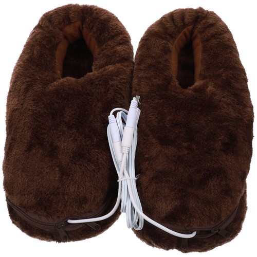Heated Slippers Men Winter Cotton Cold Weather Shoes Warm Keeping ...
